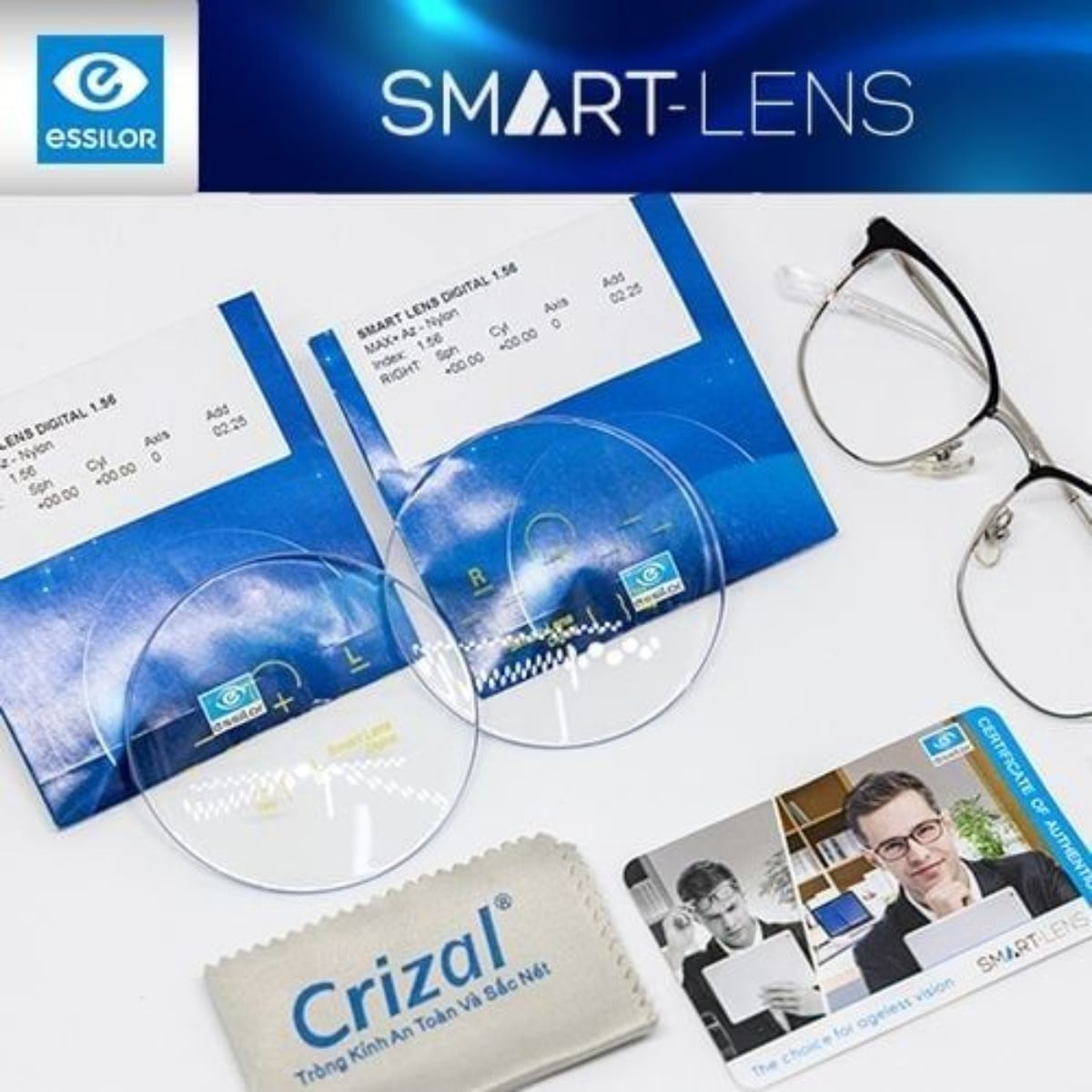 KÍNH ĐA TRÒNG ESSILOR SMART LENS MAX AZ 1.60